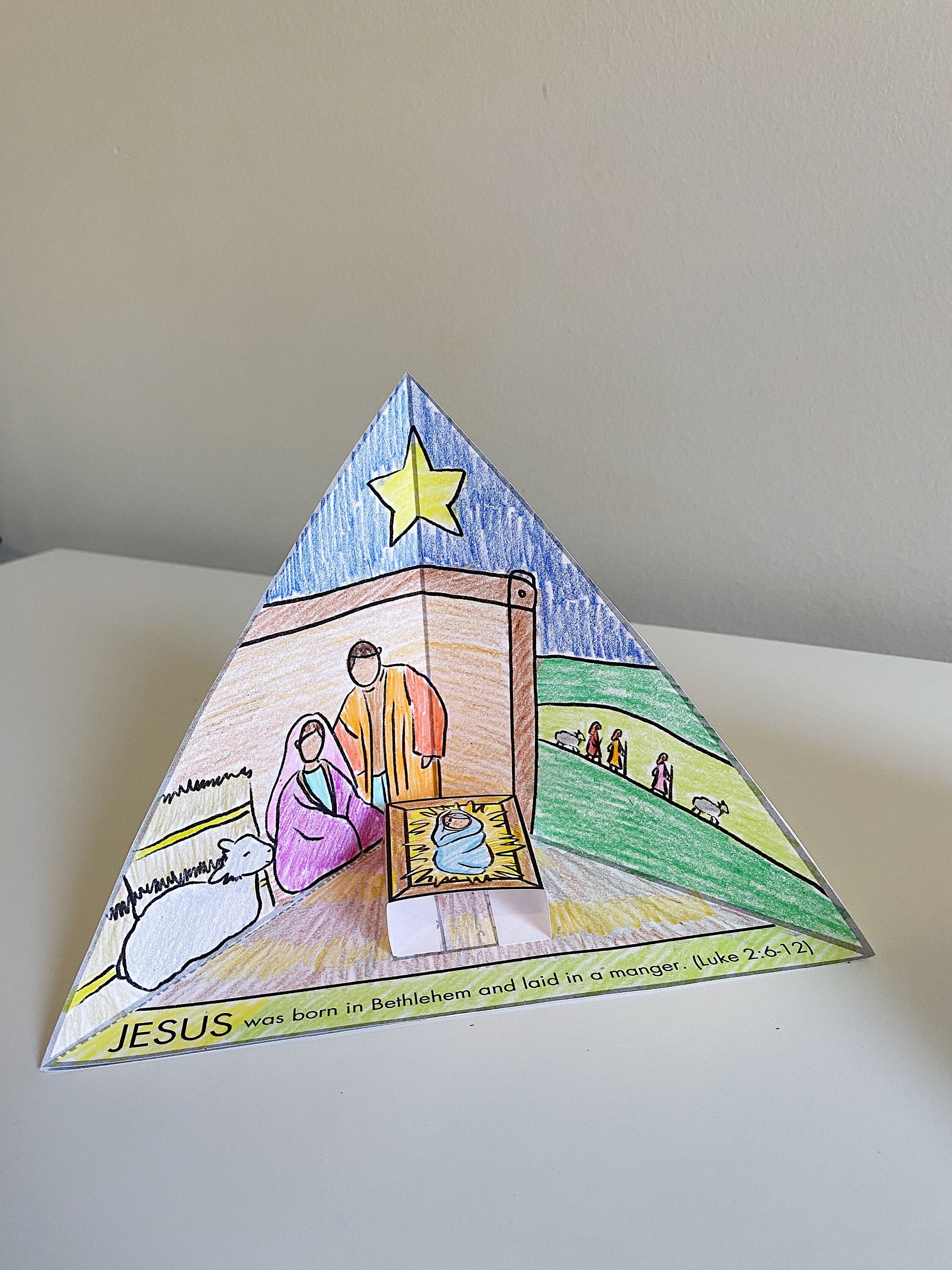 Nativity Triorama: Bible Story Craft (digital Download) - Etsy