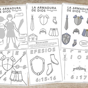 NVI En Español La Armadura De Dios Printable Activity, Bible Game ...