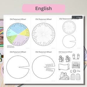 OT Bible Wheel, Books of the Bible Tool, Old Testament Books Activity ...