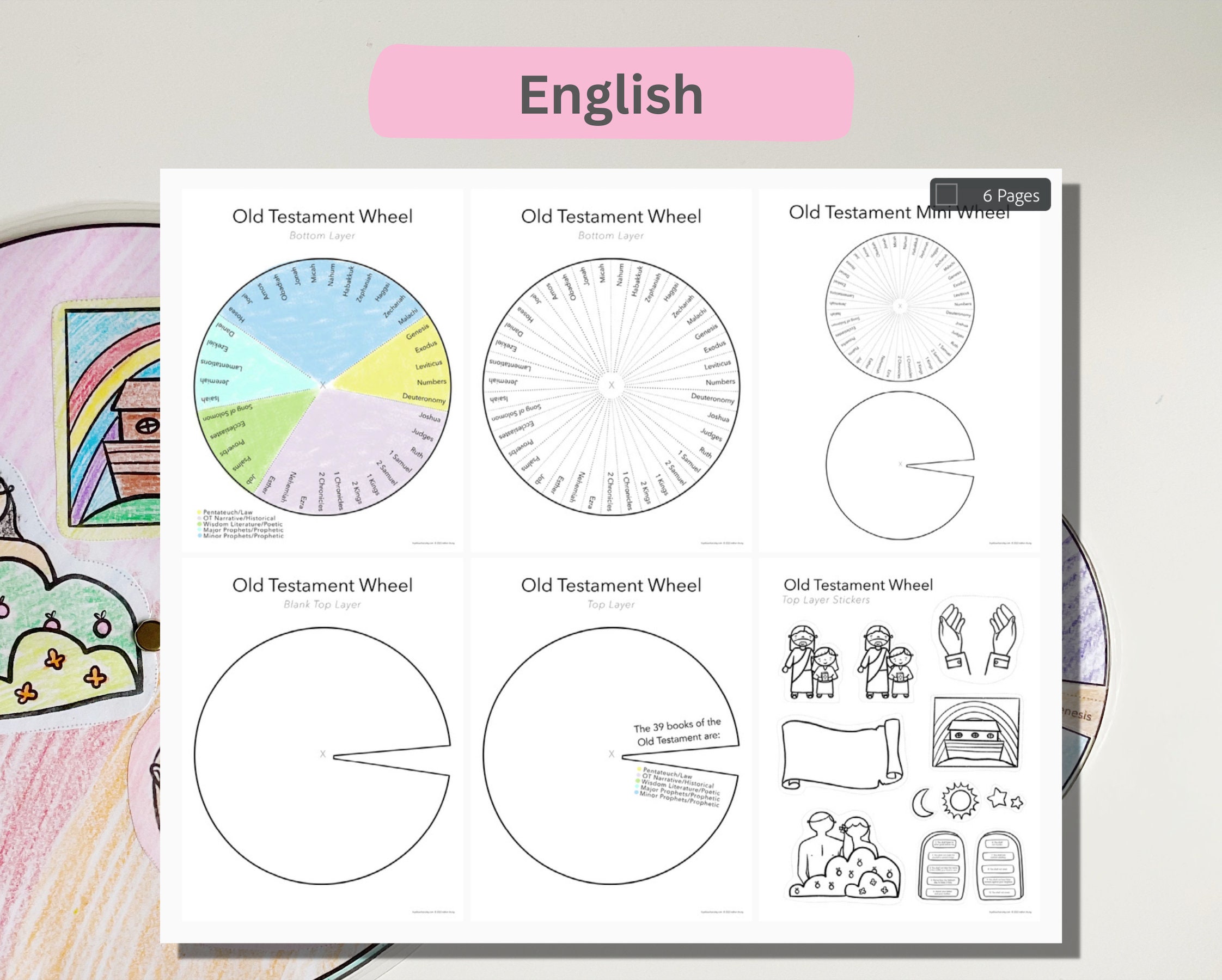 OT Bible Wheel Books of the Bible Tool Old Testament Books - Etsy UK