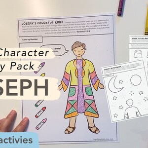 Joseph Bible Activity Pack: Kids Worksheet Bundle (PDF Download) - Etsy