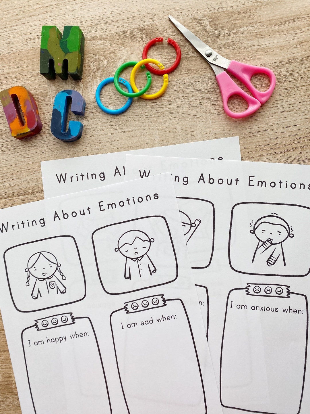 Comparing Our Feelings Reflection Activity, Coloring Sheet, Kids ...