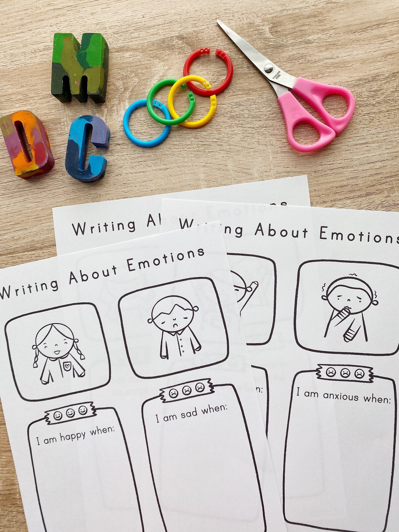 Comparing Our Feelings Reflection Activity, Coloring Sheet, Kids ...