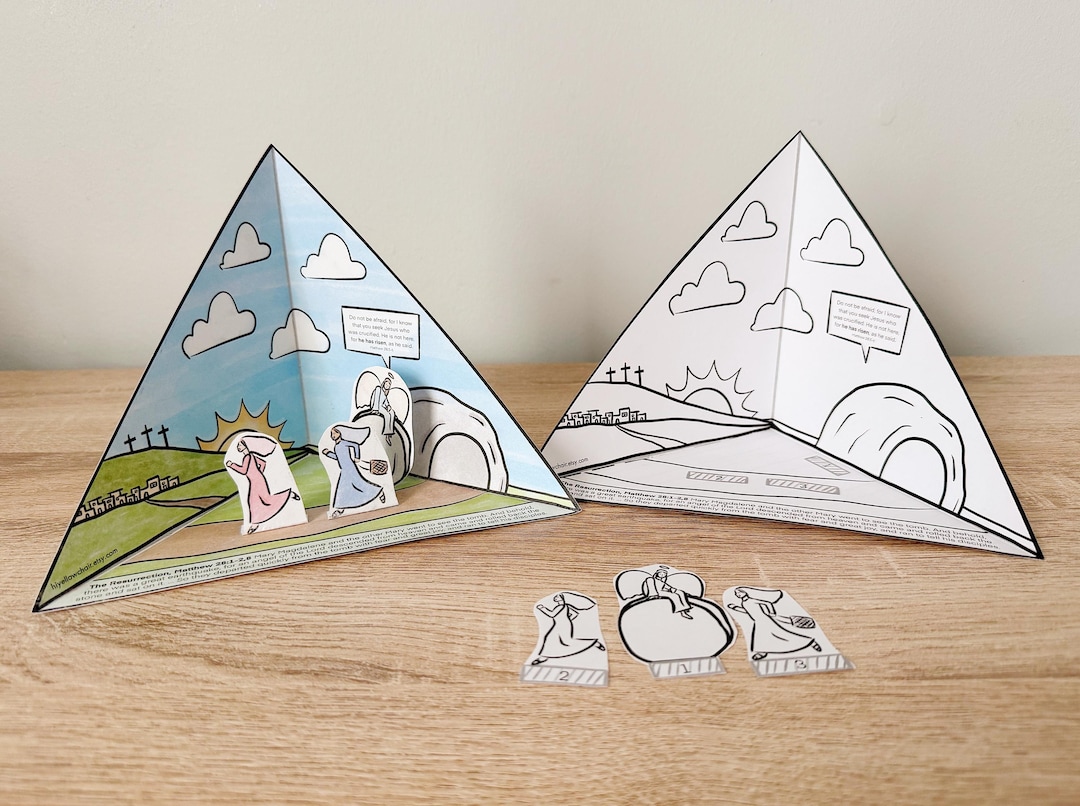 The Resurrection Triorama, Jesus and the Empty Tomb - Easter Craft for ...