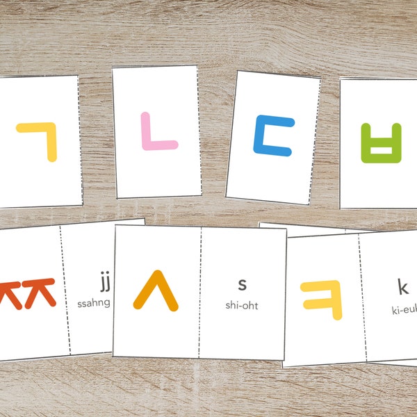 Korean Flashcards - Etsy