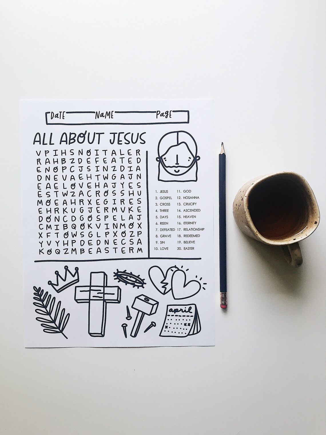 Bible Wordsearch Who is Jesus Basic and Advanced Puzzle - Etsy