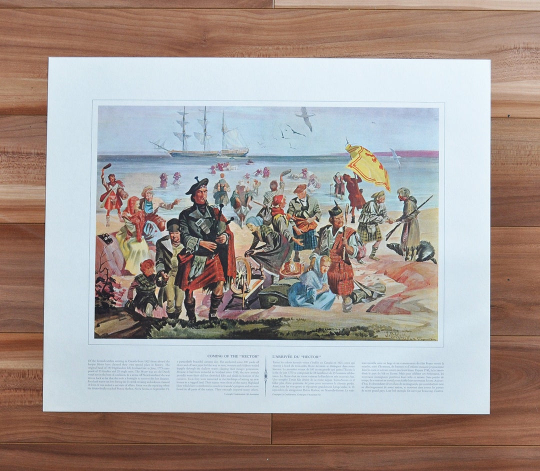 Coming of the Hector - Original History Print From 1967 (scottish ...