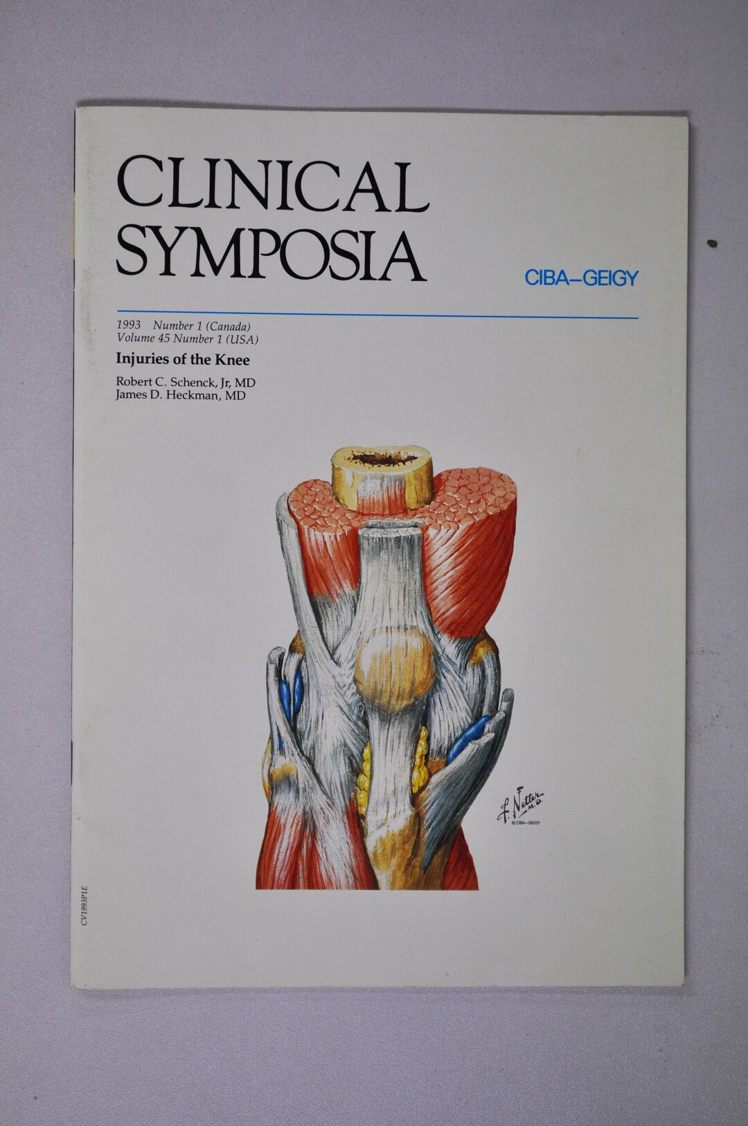 1993 Clinical Symposia Booklet - Subject: Injuries of the Knee (medical ...