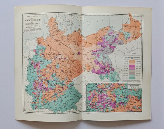 Religionen in Deutschland katholisch / protestantisch | Etsy