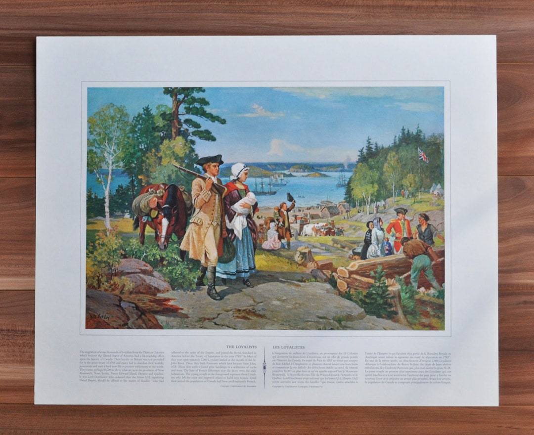 The Loyalists - Original History Print From 1967 (thirteen Colonies ...