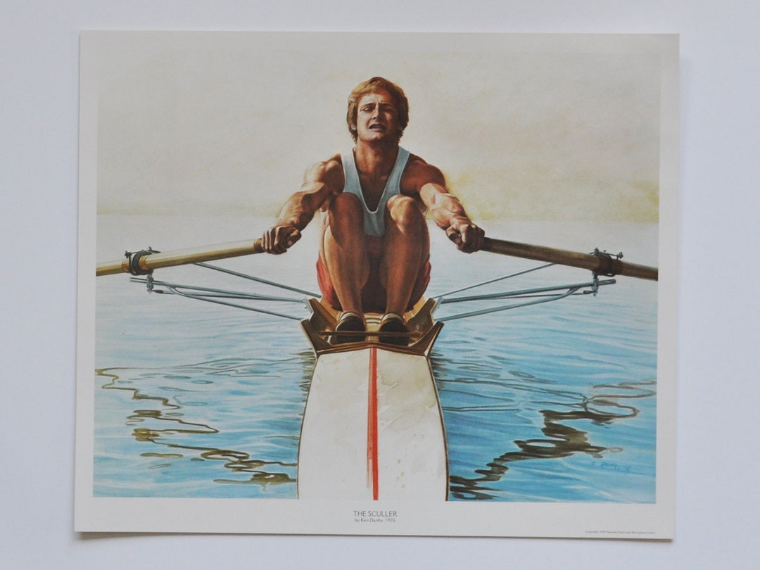The Sculler Original Sport Print/poster From the 1970s olympics ...