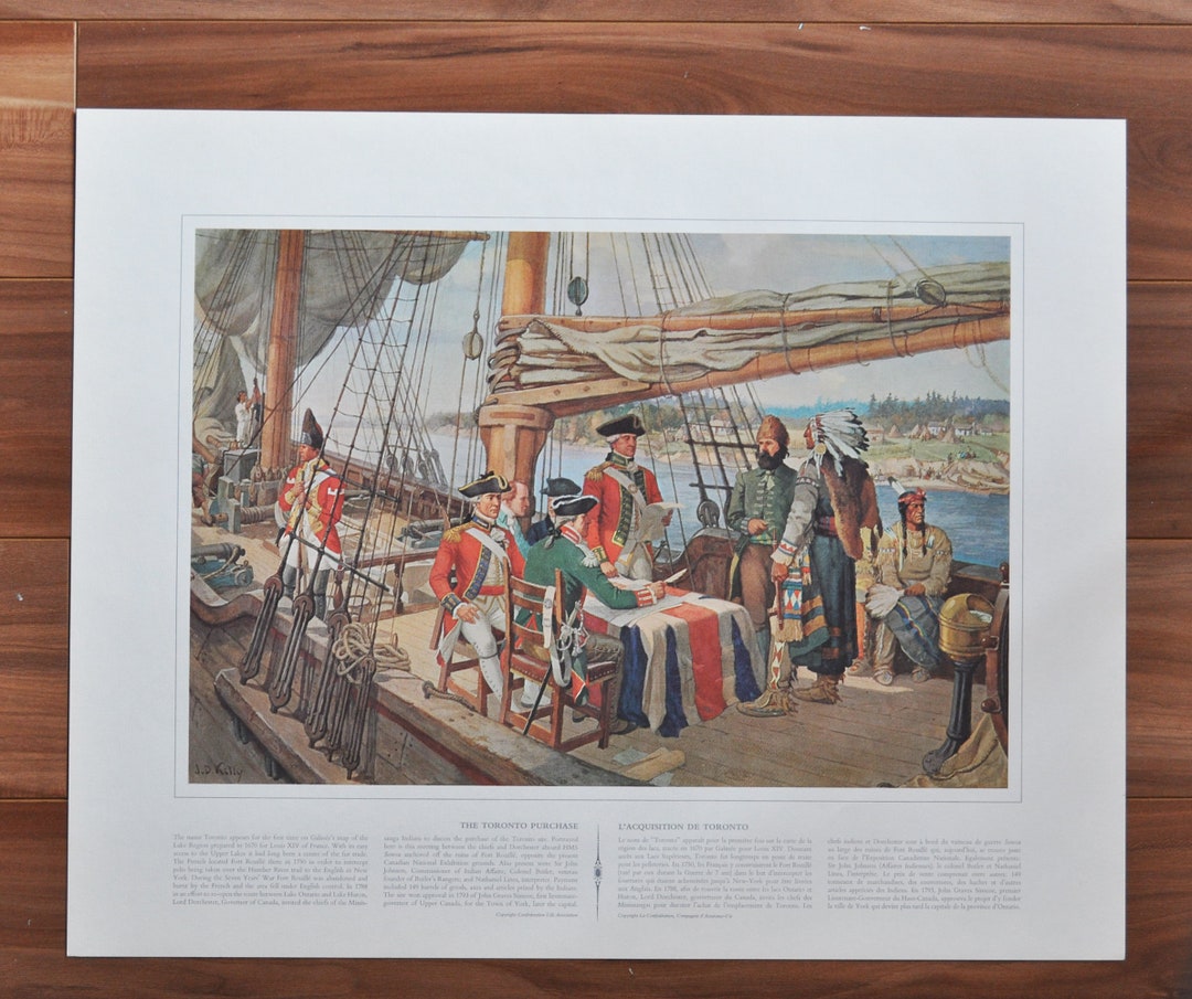 The Toronto Purchase - Original History Print From 1967 (canada, Fur ...