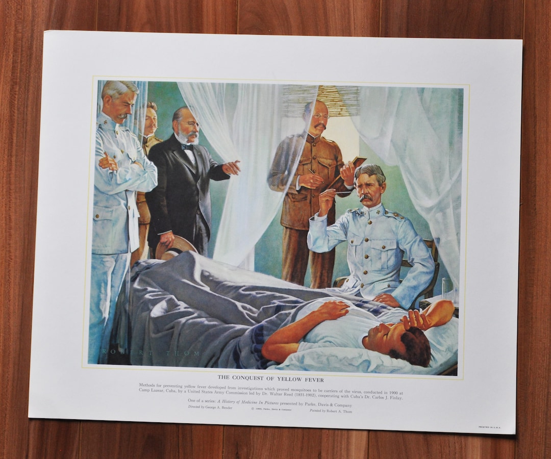 Walter Reed & Carlos Finlay - the Conquest of Yellow Fever, Original ...