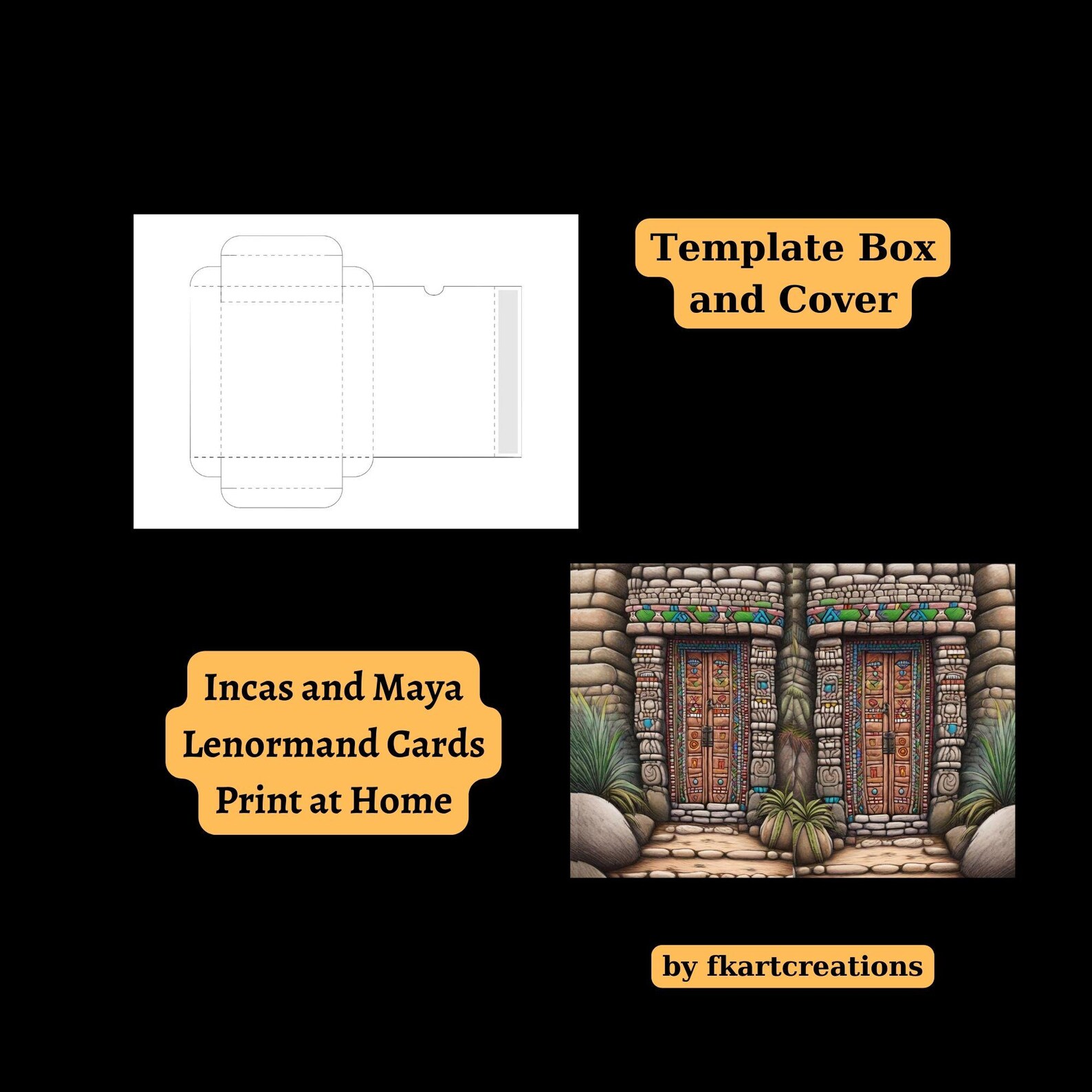 Inca Maya Lenormand Deck: Printable Oracle Cards (digital Download) - Etsy