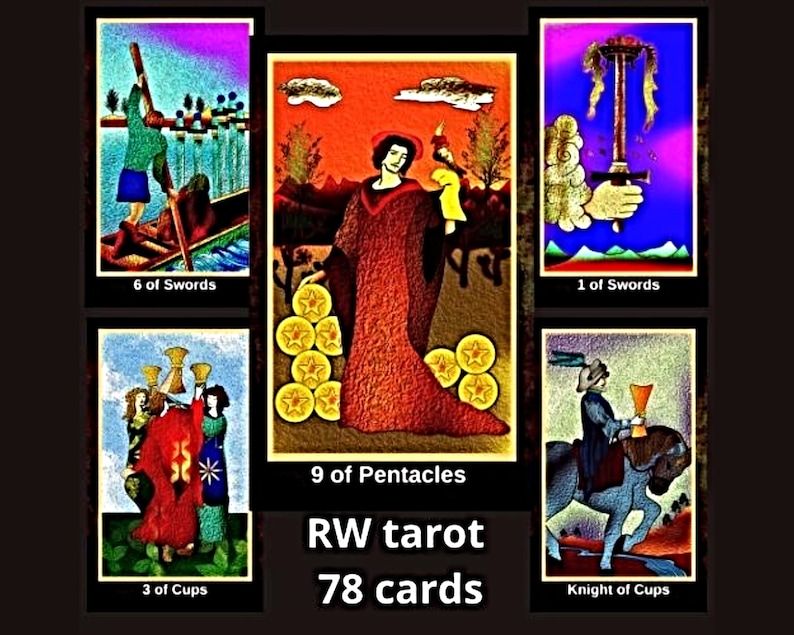 Printable Tarot Deck Rider Waite Digital Instant Download and Print at ...