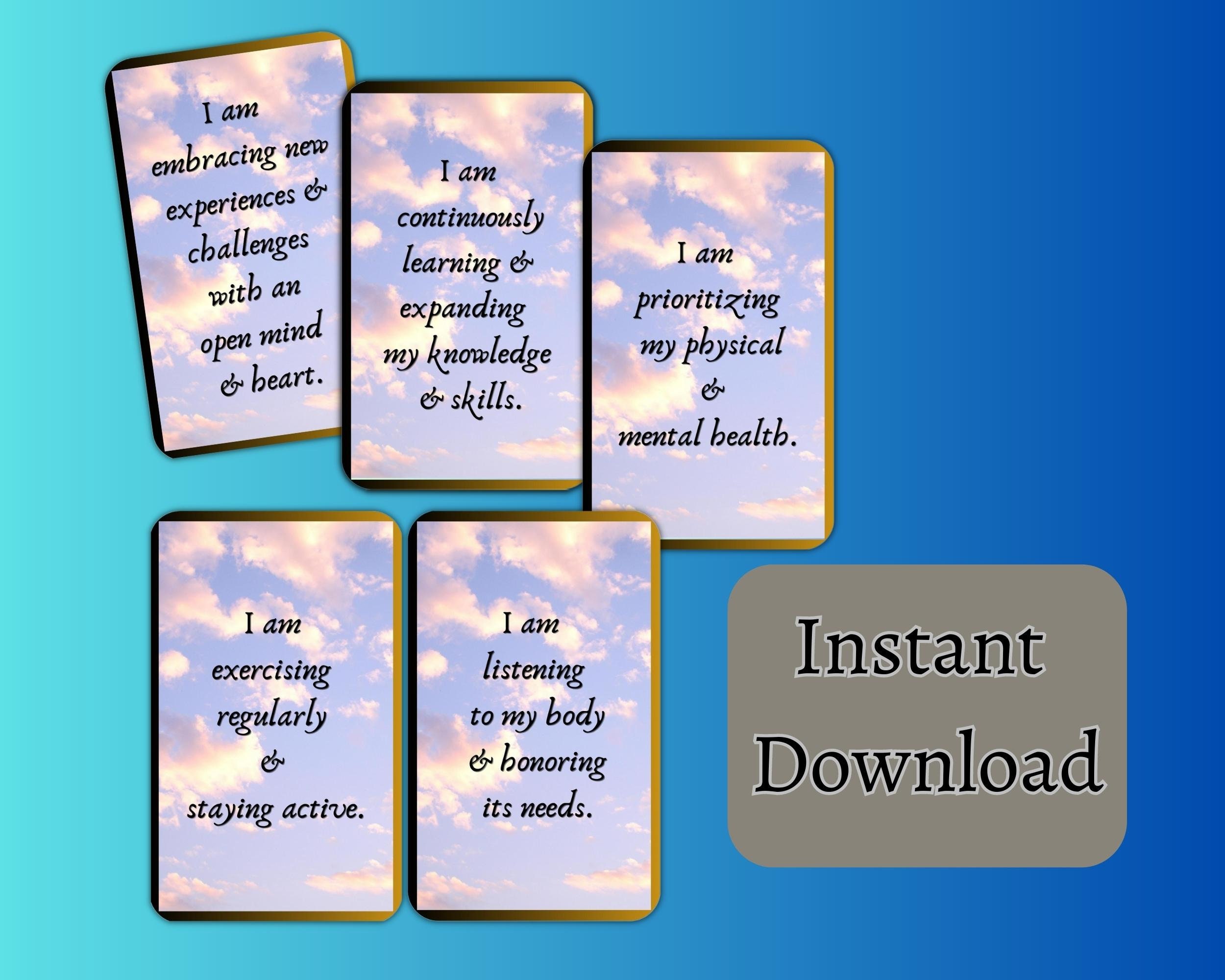 Empowering Printable Affirmation Cards Create Your Dream Life ...