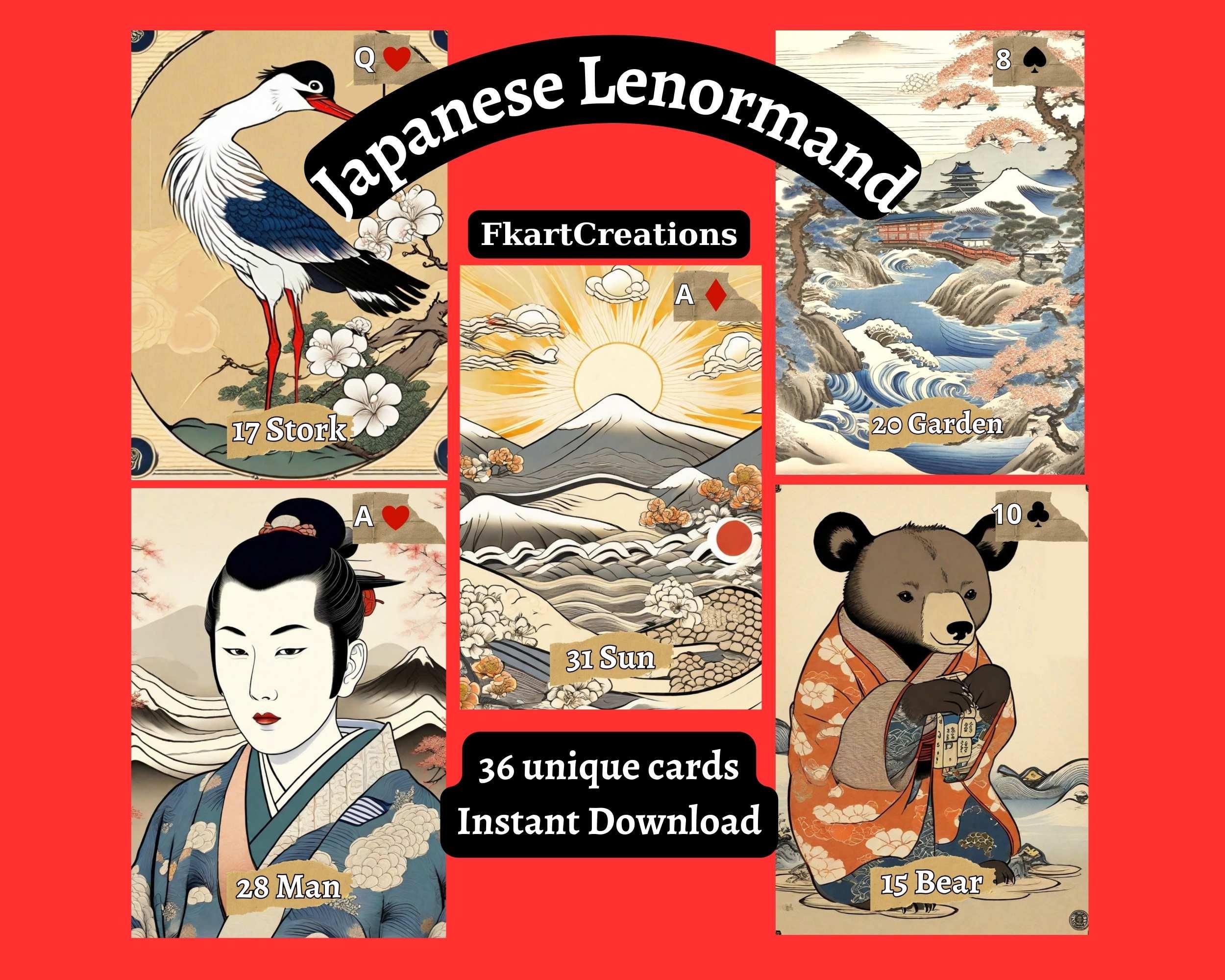 Instant Download Printable Cards,japanese Dreams,a Study on Ukiyo-e ...