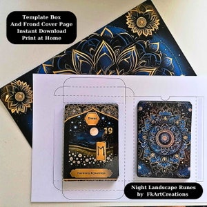 Instant Download Unique Runic Art Card Deck: Explore Fkartcreations ...