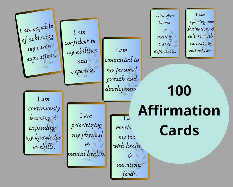 Empowering Printable Affirmation Cards Create Your Dream - Etsy
