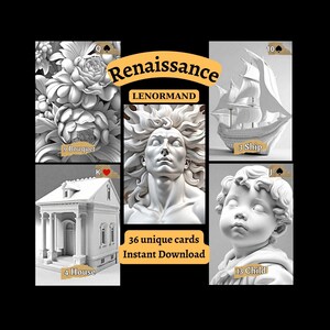 Instant Download Printable Lenormand Cards, Step Into the Renaissance ...