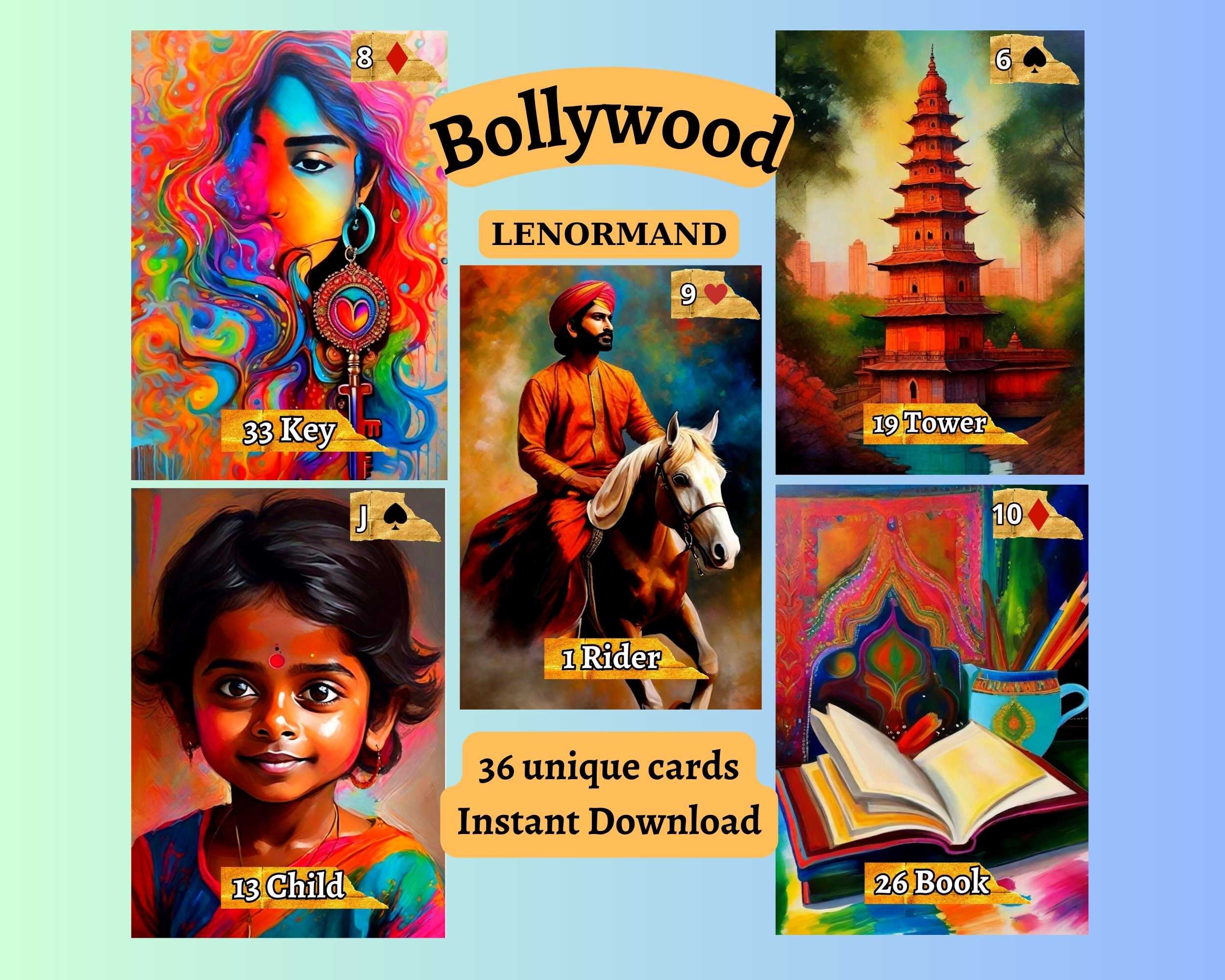 Instant Download Lenormand Cards, Step Into the Colorful World of ...