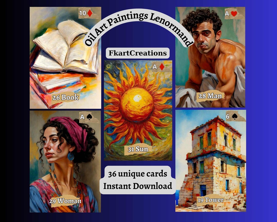 Instant Download Lenromand Cards,step Into a Timeless Canvas ...