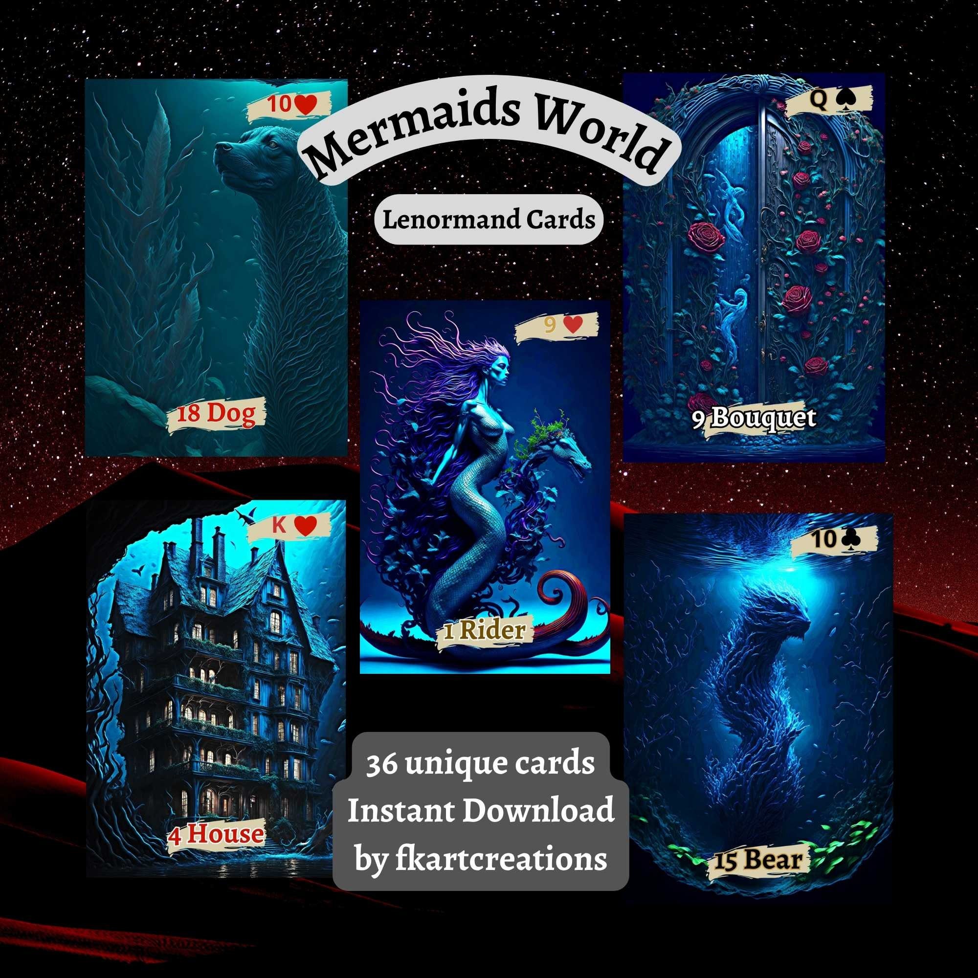 Instant Download & Printable Cardsenchanting Mermaid - Etsy