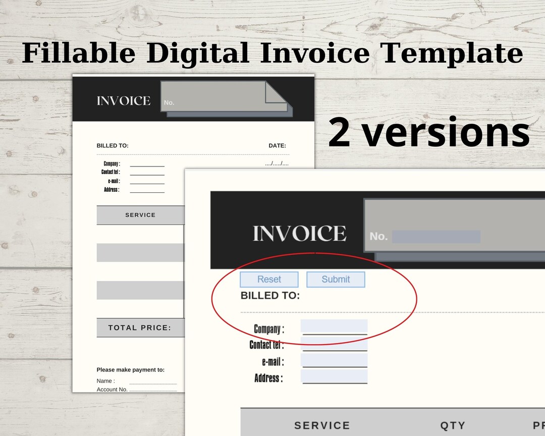 Streamline Your Invoicing Process With This Updated Fillable Invoice ...