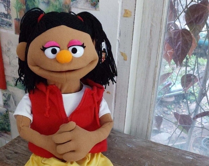 Professional Hand Puppet Full Body 'josie' Brown Girl Character With ...