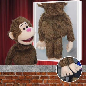 24" Full-body Monkey Hand Puppet – Collector Puppet With Carry Bag - Etsy