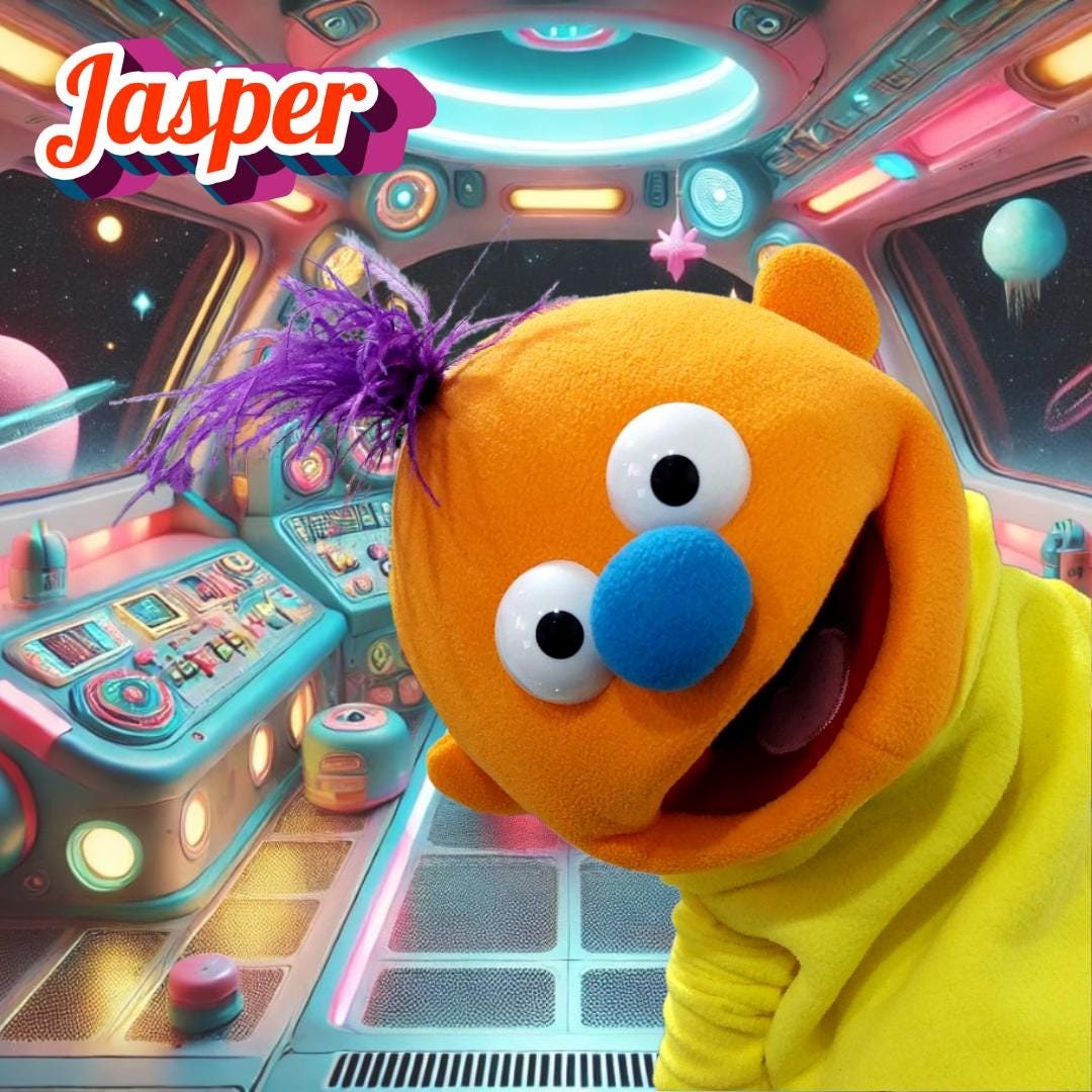 Jasper – 35cm Orange Boy Hand Puppet | Pubbet Sidekick With Free Carry ...