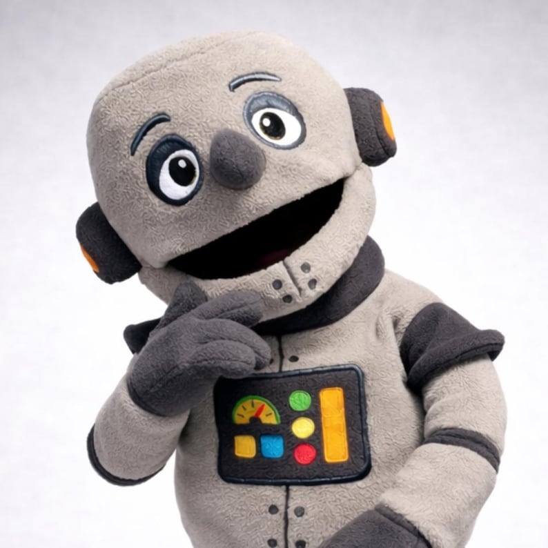 Klanker Robot Hand Puppet (24” / 60cm) – Fully Body Collectible Puppet ...