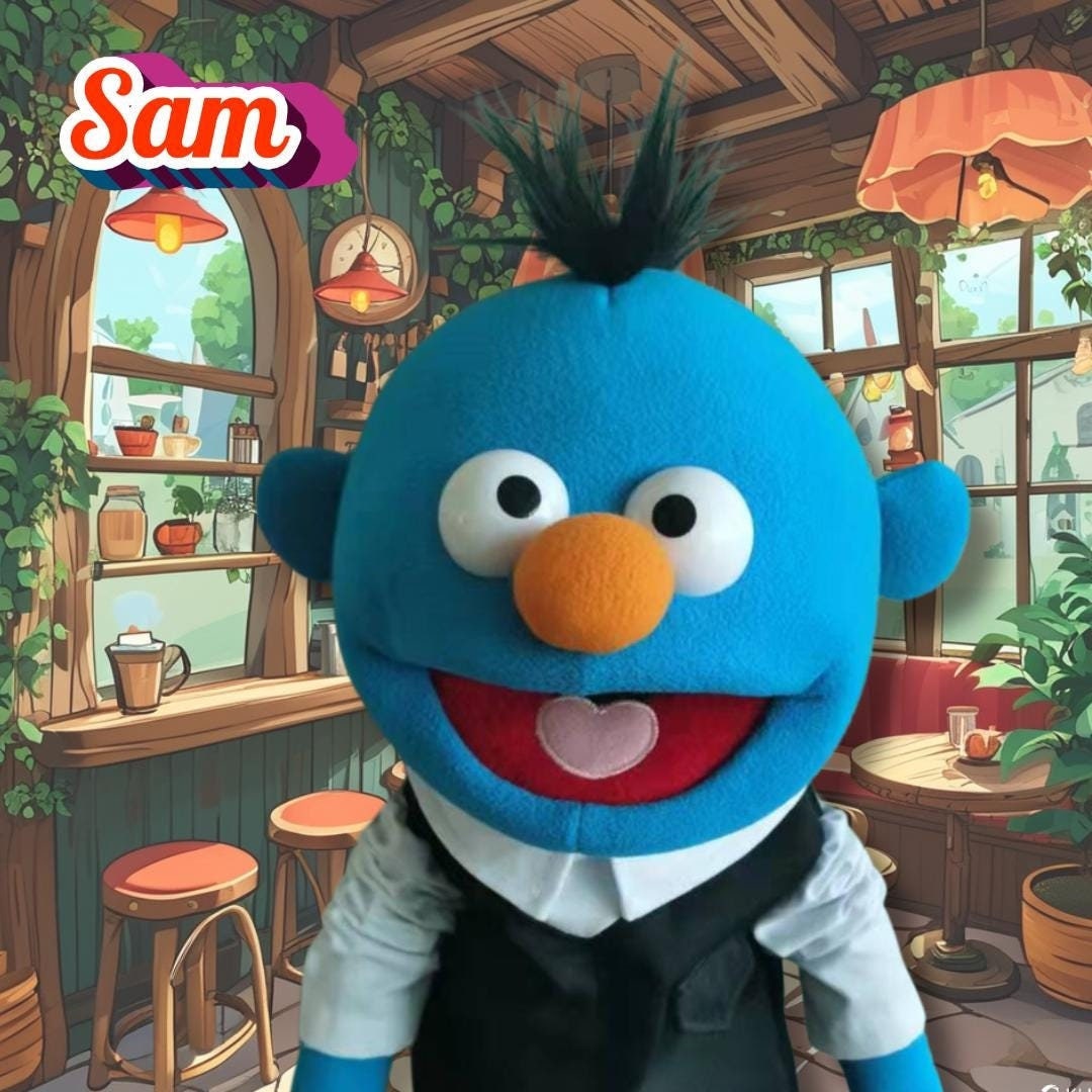 Sam - 35cm Hand Puppet for Kids & Adults | Exclusive Pubbet Sidekick ...