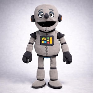 Klanker Robot Hand Puppet (24” / 60cm) – Fully Body Collectible Puppet ...