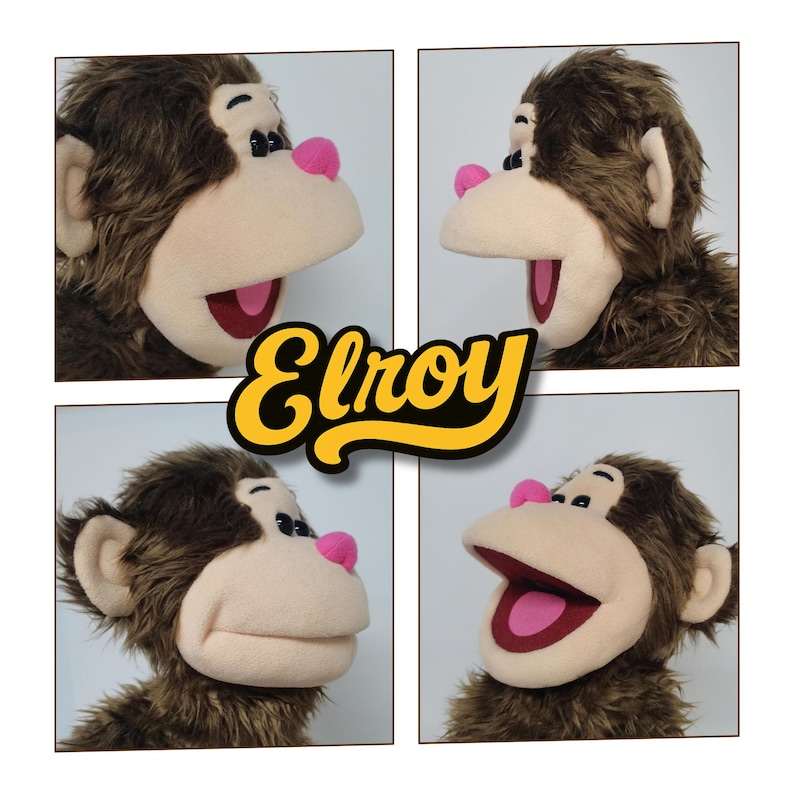 24" Full-body Monkey Hand Puppet – Collector Puppet With Carry Bag - Etsy