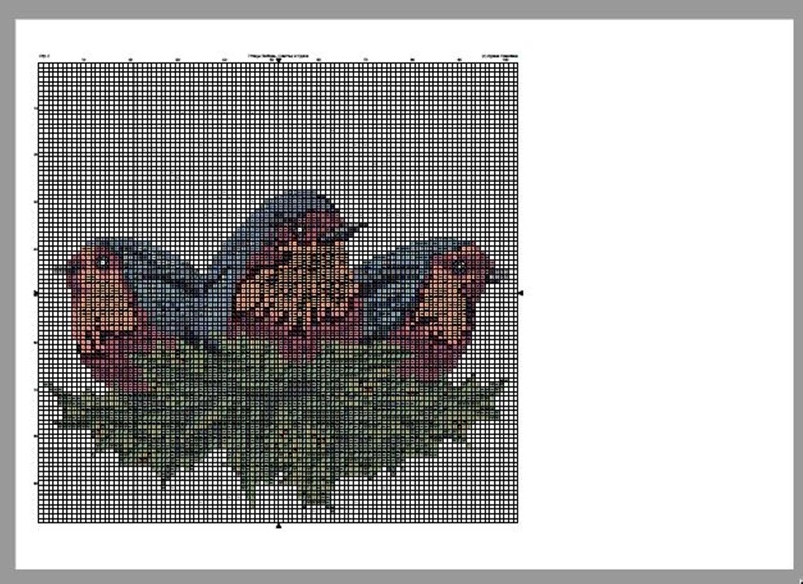 Christmas Birds in Holly. Cross Stitch Pattern Pdf Bluebird. | Etsy
