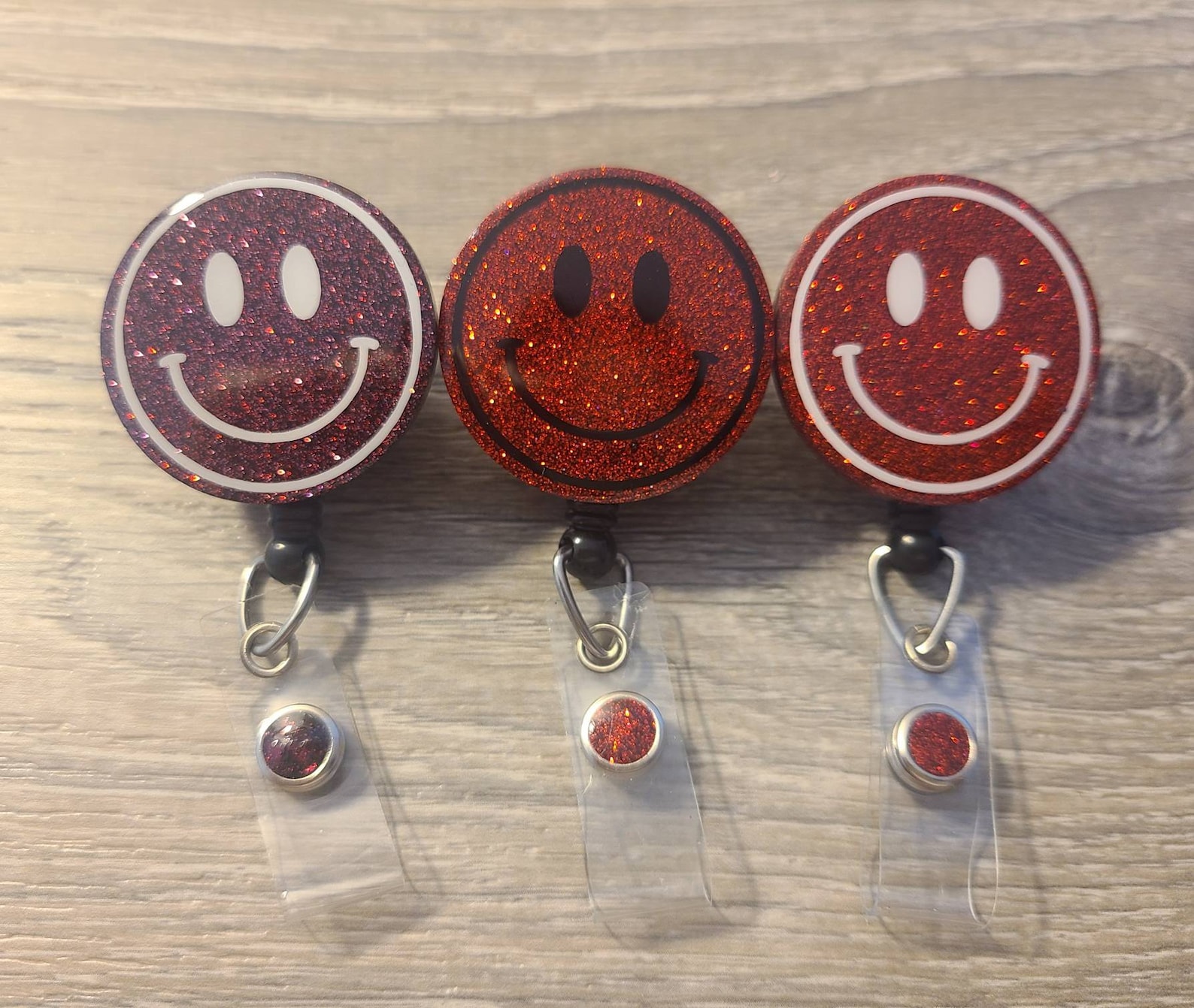 Happy Face Badge Reel, Smiley Face Badge Reel, Retractable Badge Reel ...