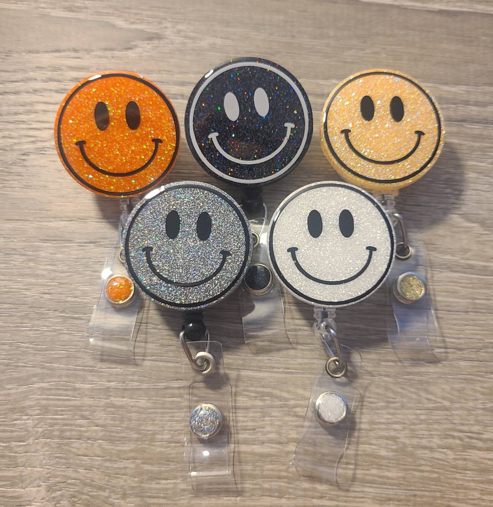 Happy Face Badge Reel, Smiley Face Badge Reel, Retractable Badge Reel ...