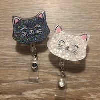 Cute Cat Badge Reel - Etsy
