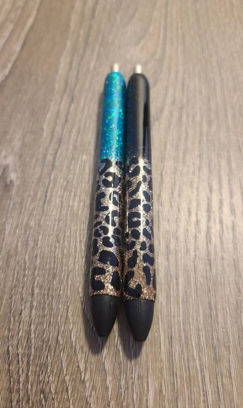 Cheetah Pen Cheetah Glittered Pen Papermate Inkjoy - Etsy