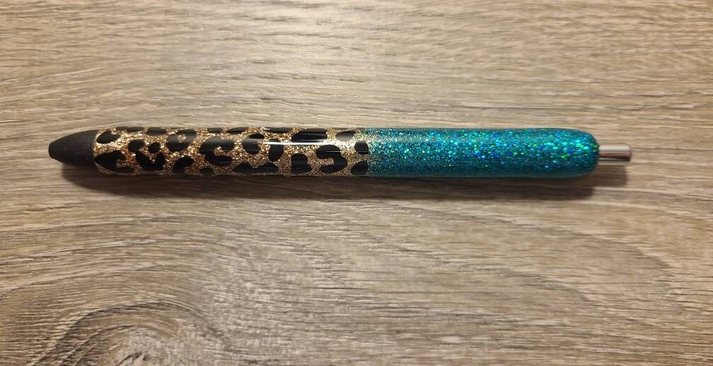 Cheetah Pen Cheetah Glittered Pen Papermate Inkjoy - Etsy