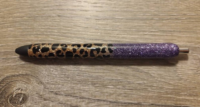 Cheetah Pen Cheetah Glittered Pen Papermate Inkjoy - Etsy