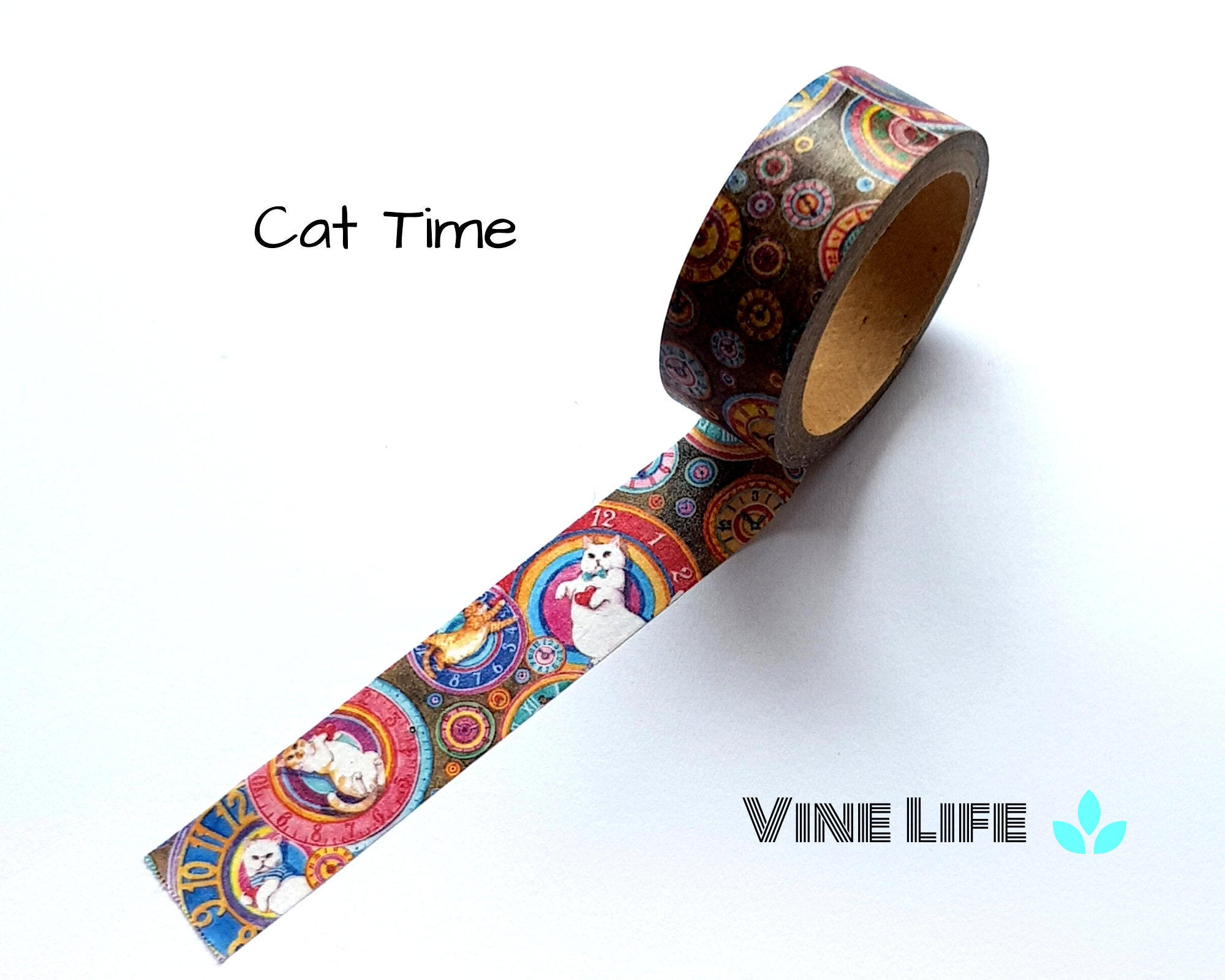 Cats Washi Tape, Pretty Washi Tape, Kawaii Washi Tape, Unique Washi ...