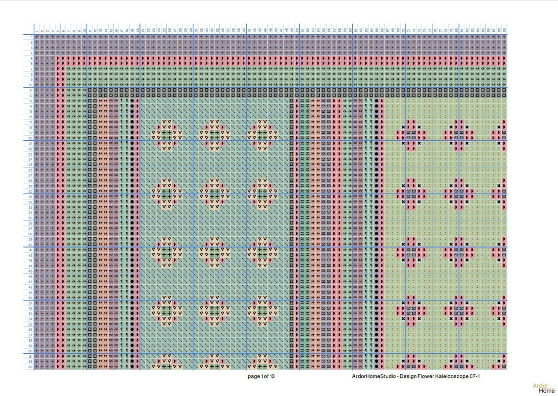 Cross Stitch Pattern PDF Geometric cross stitch pattern Cross | Etsy