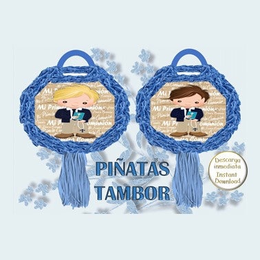 Piñata Primera Comunión Niño. Piñatas imprimibles DIY. - Etsy México