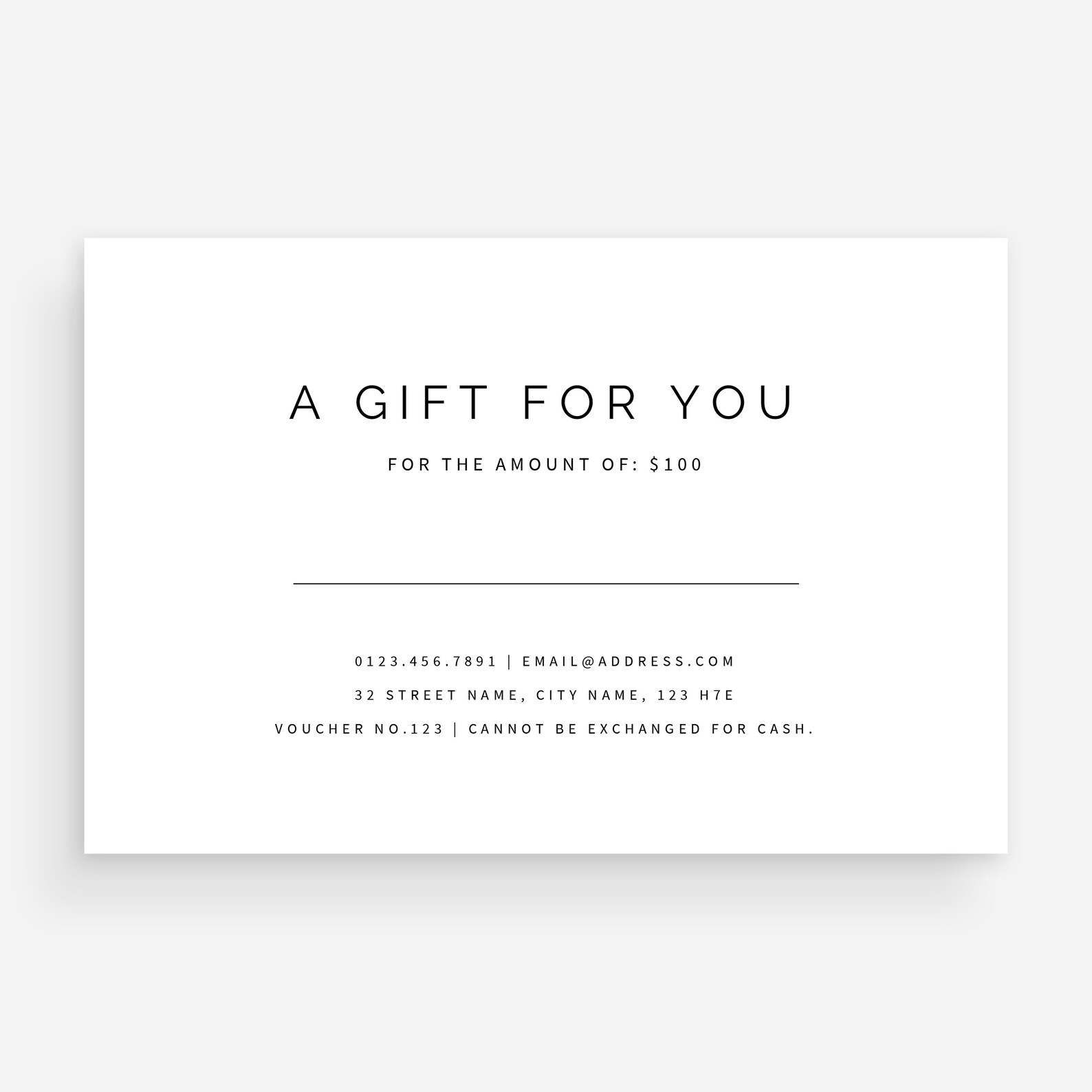 Gift Voucher Template in Word, Editable Gift Certificate Template ...