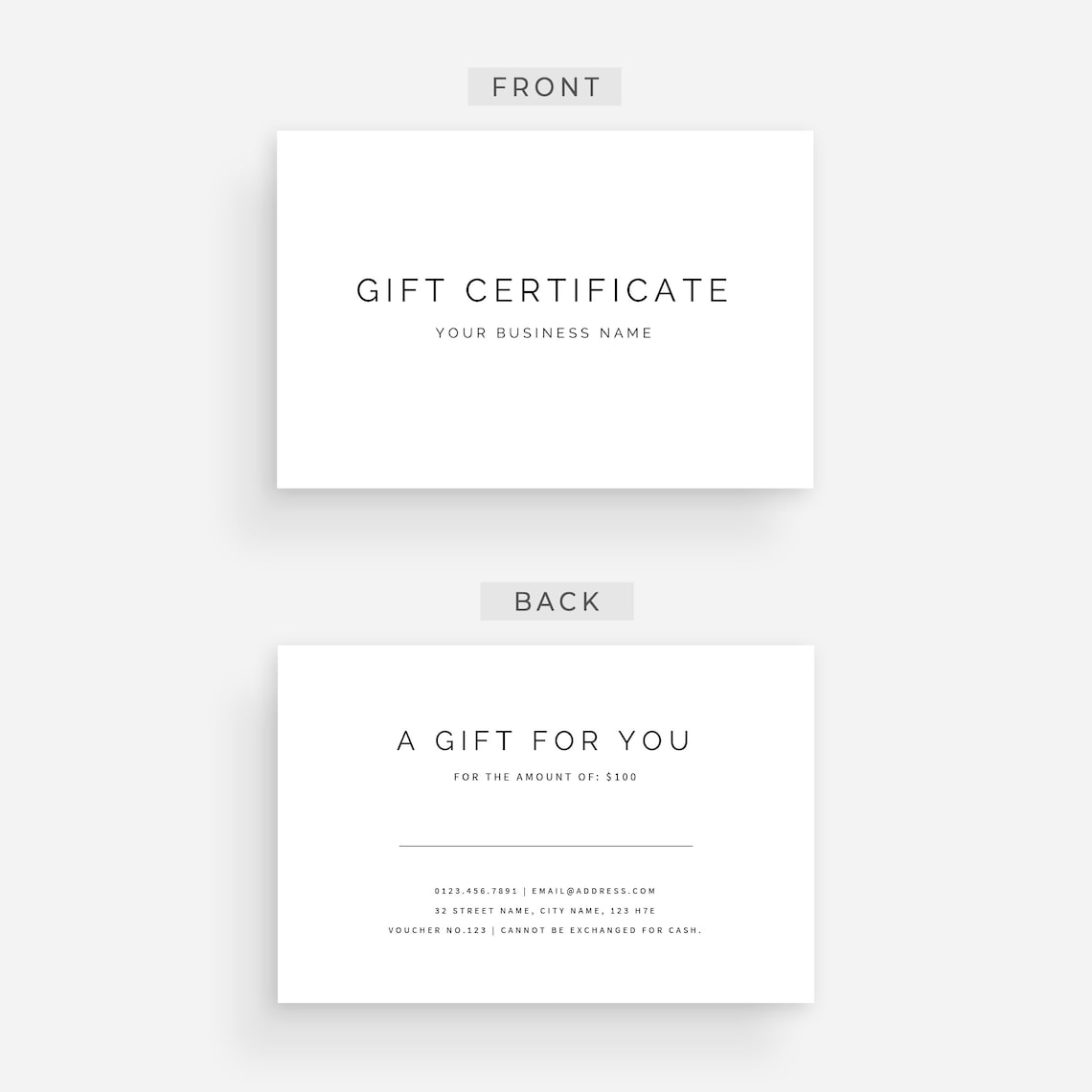 Gift Voucher Template in Word, Editable Gift Certificate Template ...