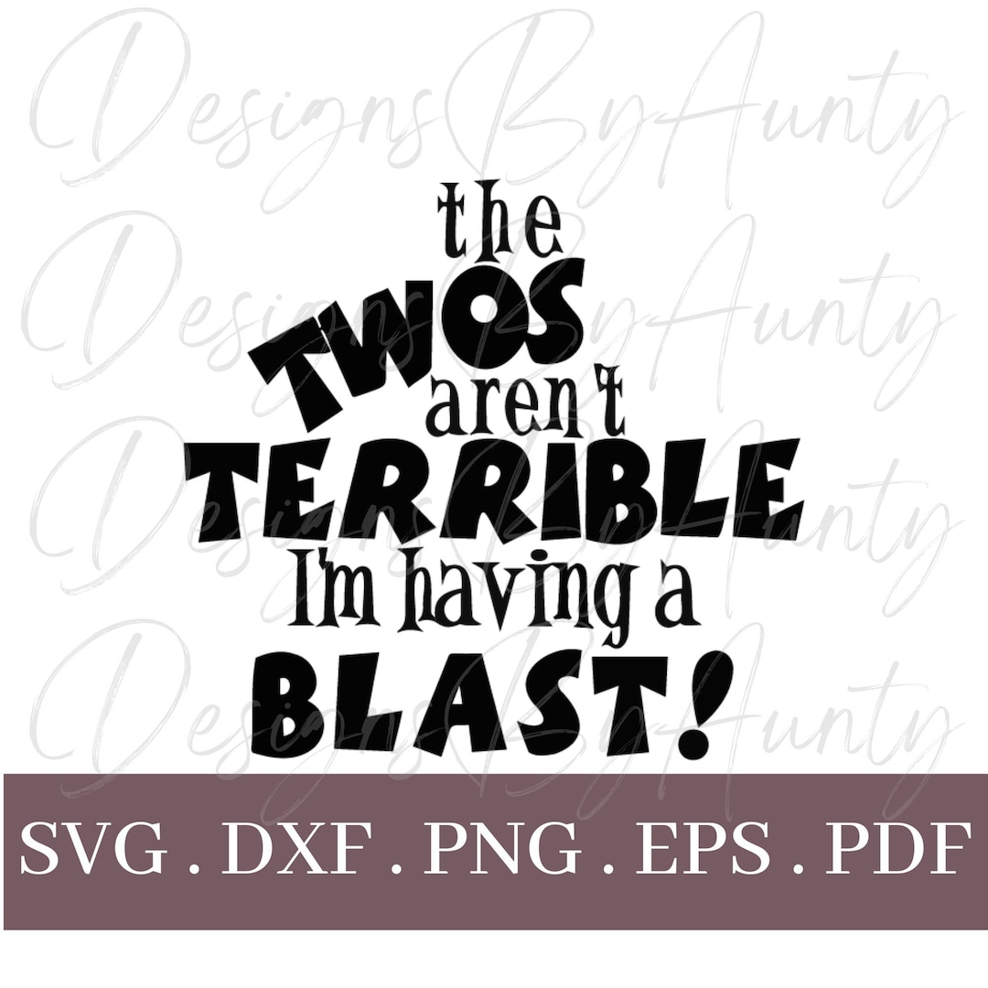 Terrible Twos SVG - Etsy