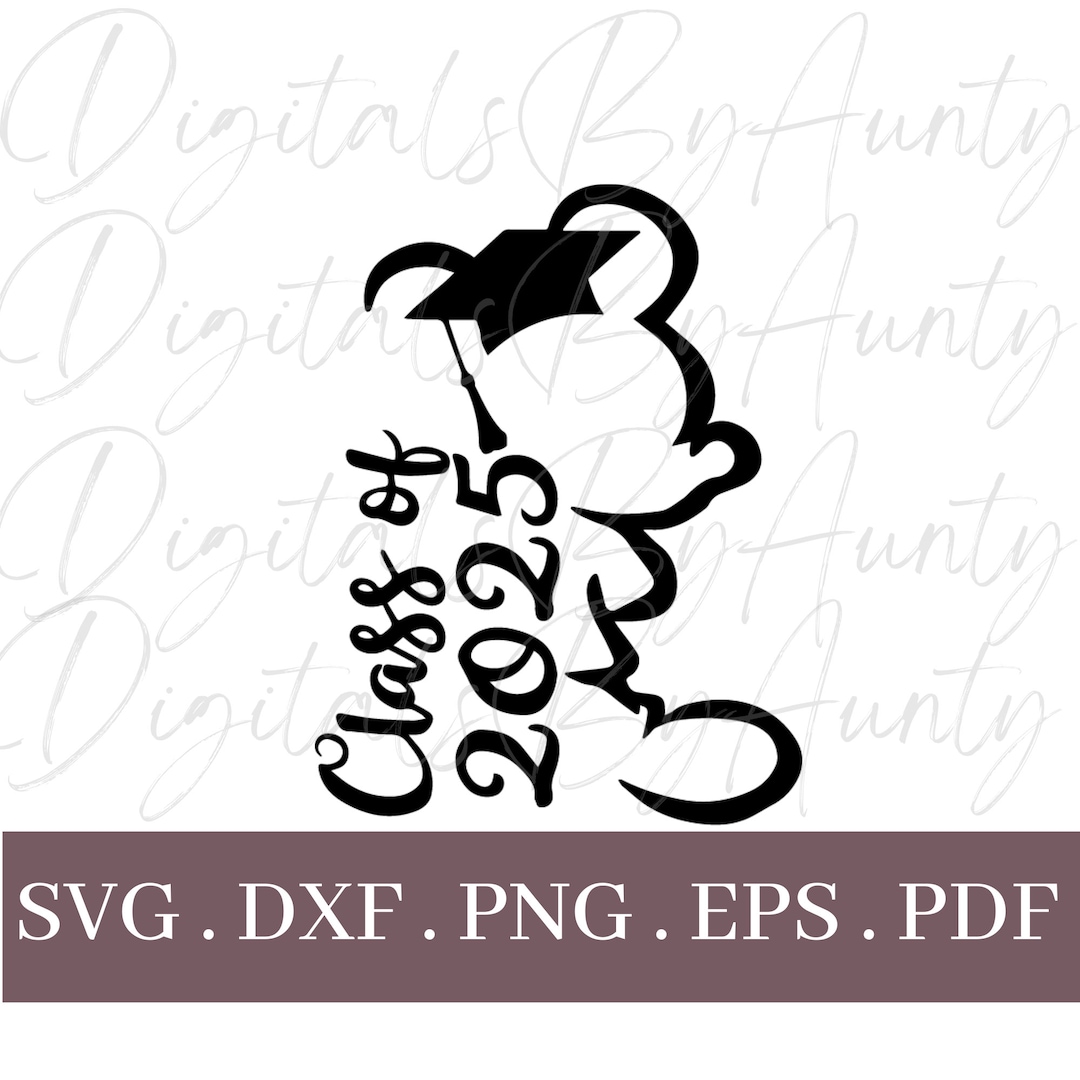2025 Senior | Graduate | Mouse SVG - Etsy