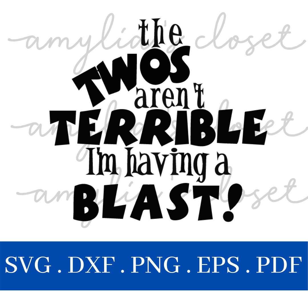 Terrible Twos SVG - Etsy